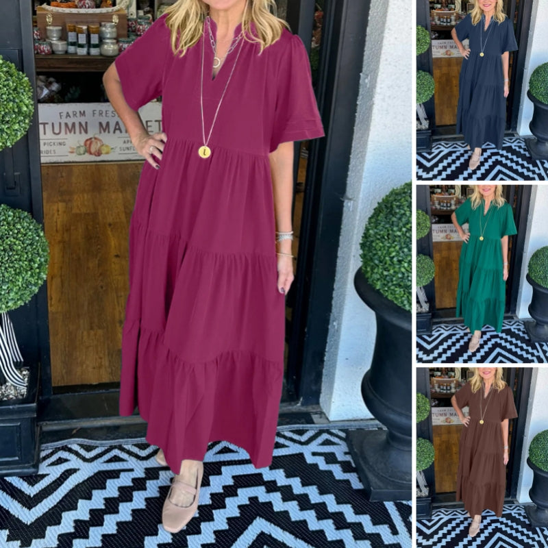 💐Елегантна дамска макси рокля с връзки – tyttoi