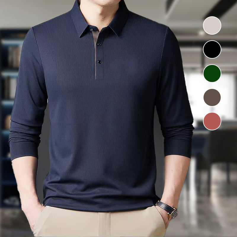 Дебела, топла мъжка риза с ревери и дълги ръкави – tyttoi