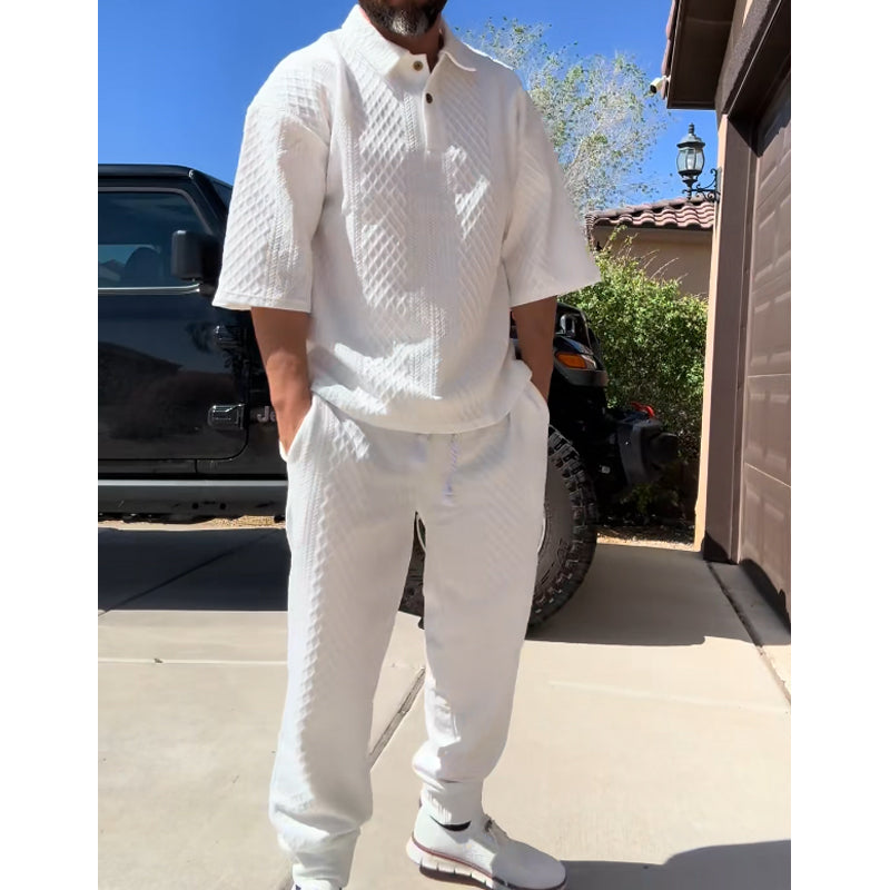 Мъжки ежедневен едноцветен комплект от 2 части – tyttoi